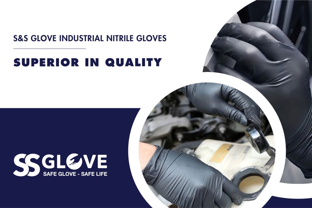 S&S GLOVE INDUSTRIAL NITRILE GLOVES - SUPERIOR QUALITY - S&S Glove